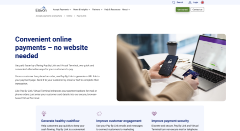 Pay by link - no website needed - Elavon UK