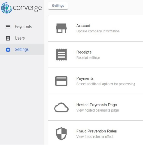 Converge Back Office
