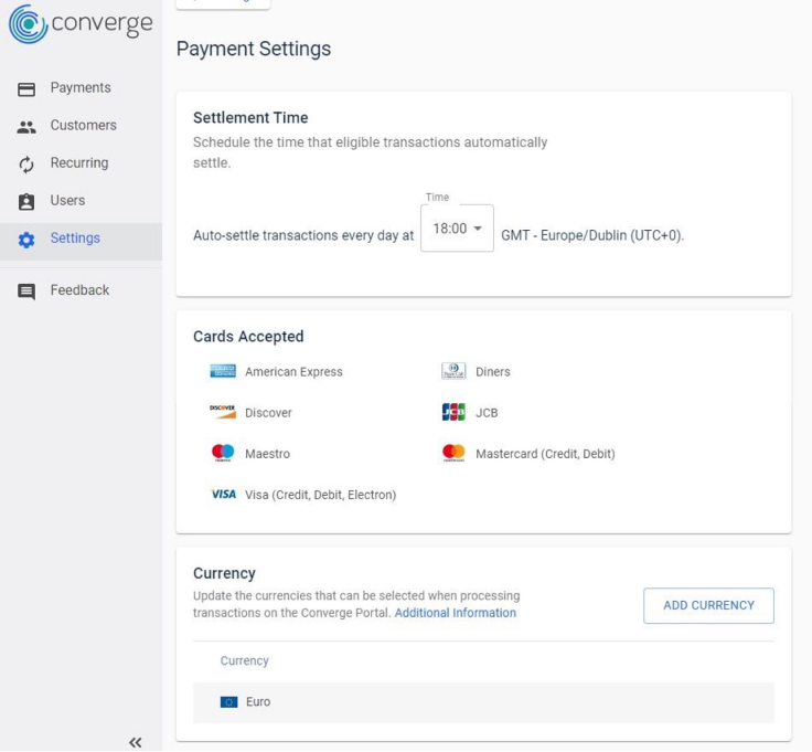 Converge Back Office